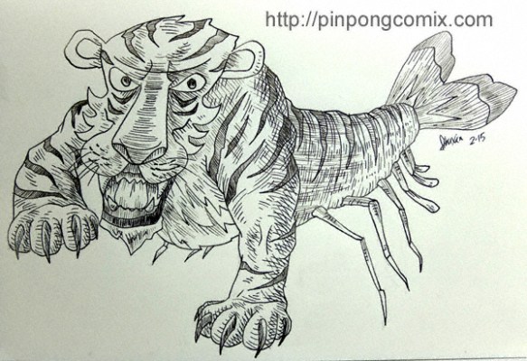 Tiger Prawn & Rabbit Fish | pin pong comix